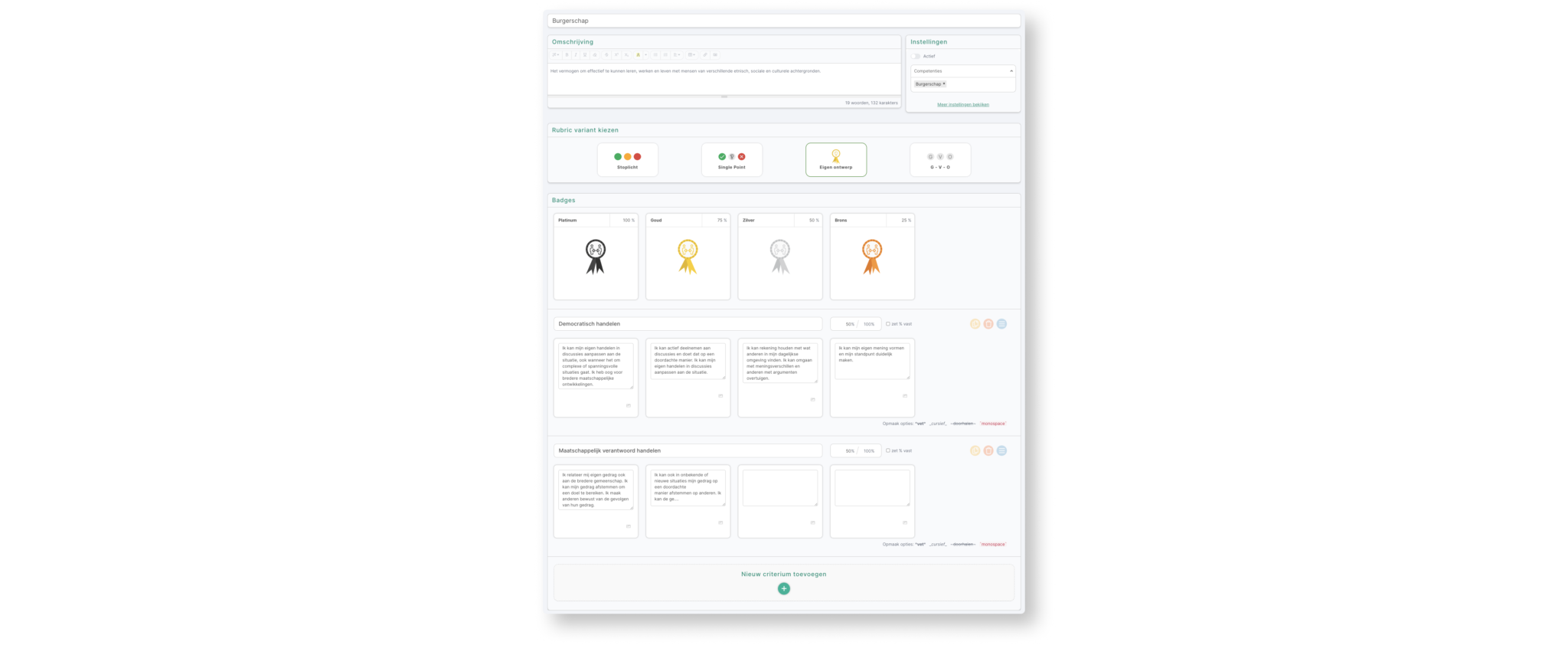 Zelf rubrics ontwikkelen in het portfolio ⋆ Simulise e-portfolio